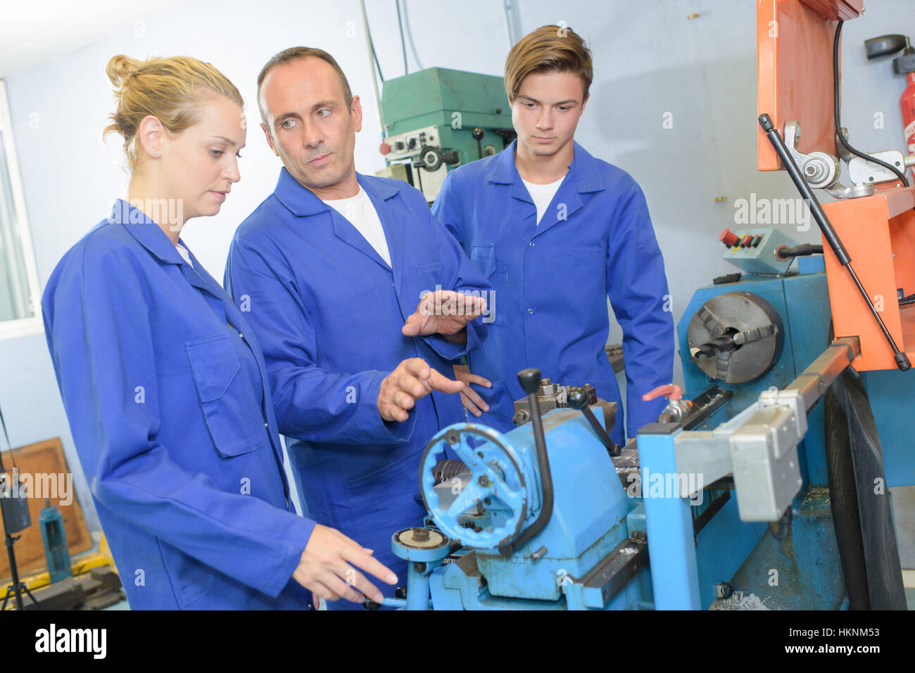 Instructing apprentice hi-res stock photography and images - Alamy