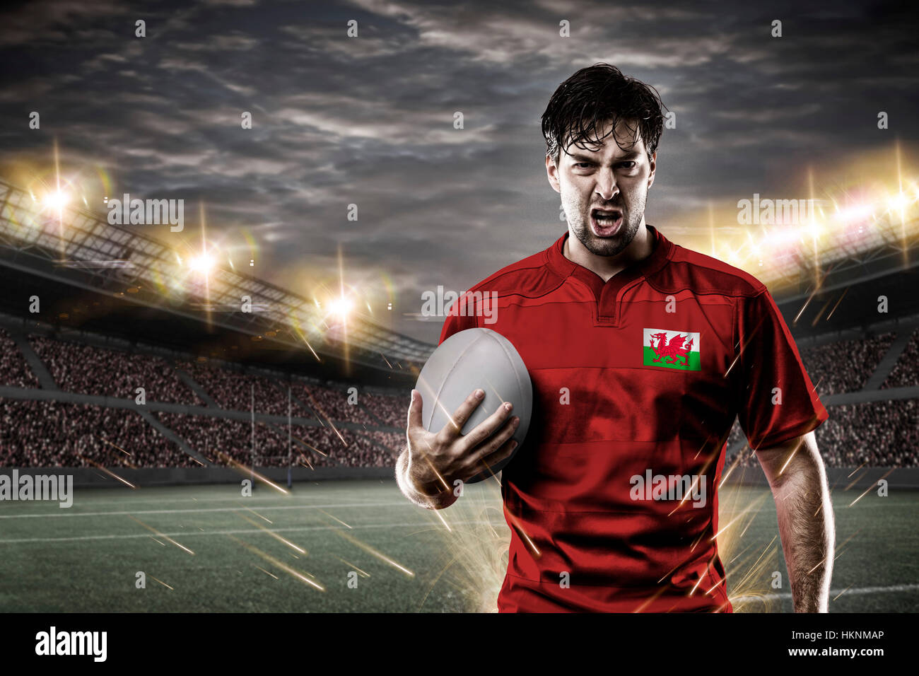 Welsh rugby player hi-res stock photography and images - Alamy