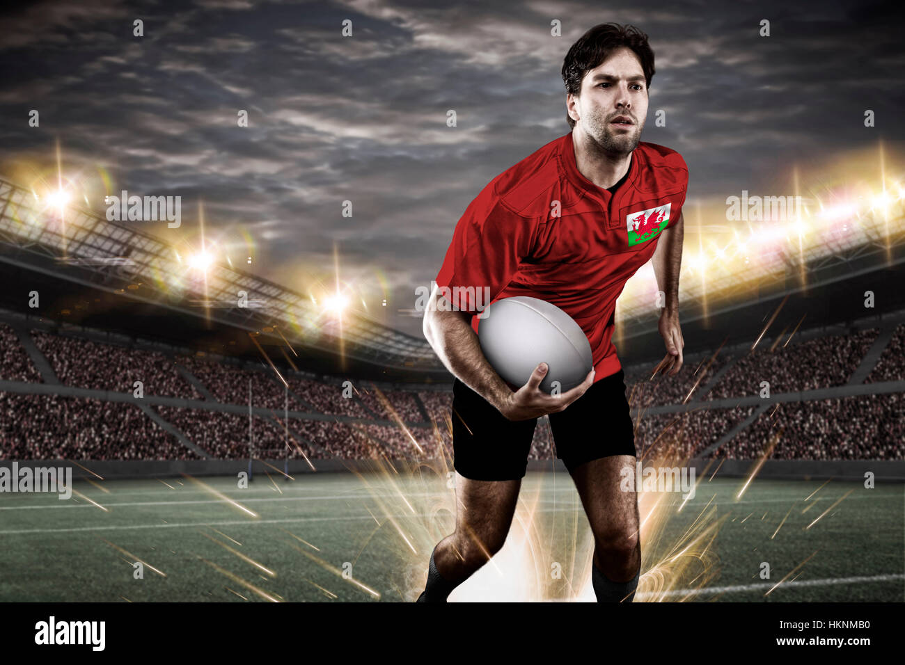 Welsh rugby player hi-res stock photography and images - Alamy