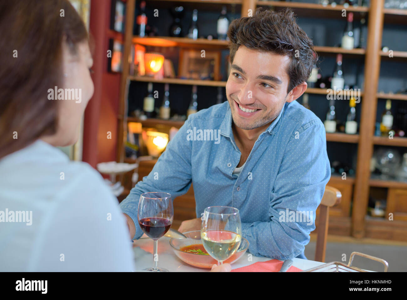 a tipsy customer Stock Photo - Alamy