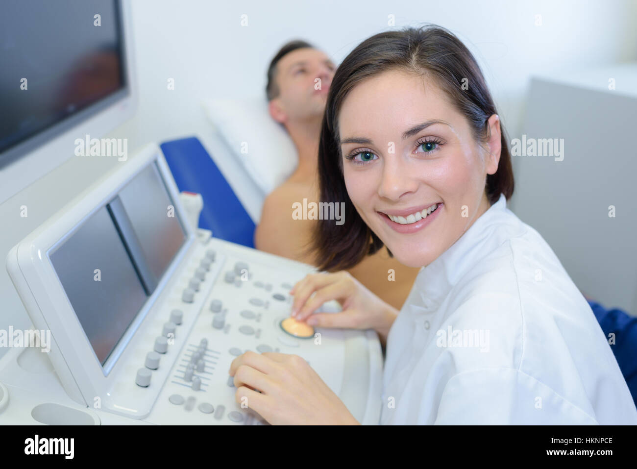 Portrait of nurse using medical equipment Stock Photo - Alamy