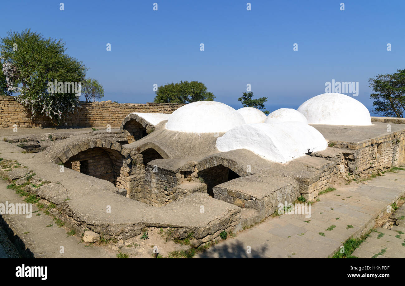 Khan's bath in Naryn-Kala fortress. Derbent. Republic of Dagestan ...
