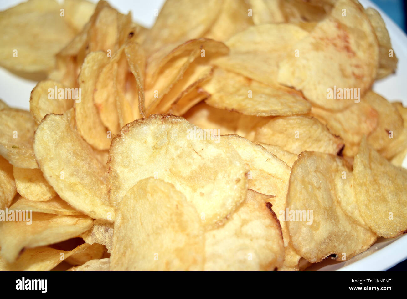 filled plate of chips Stock Photo - Alamy