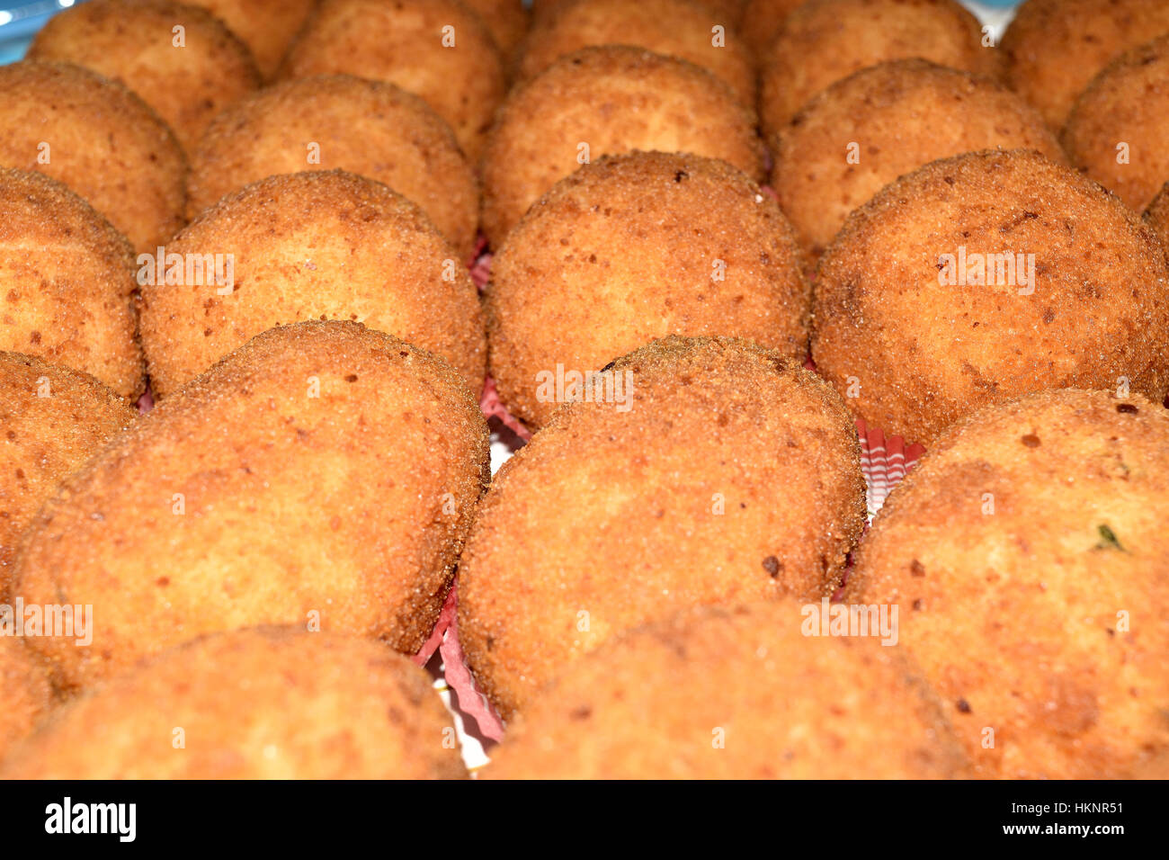 Sicilian arancini with meat sauce and cheese Stock Photo - Alamy