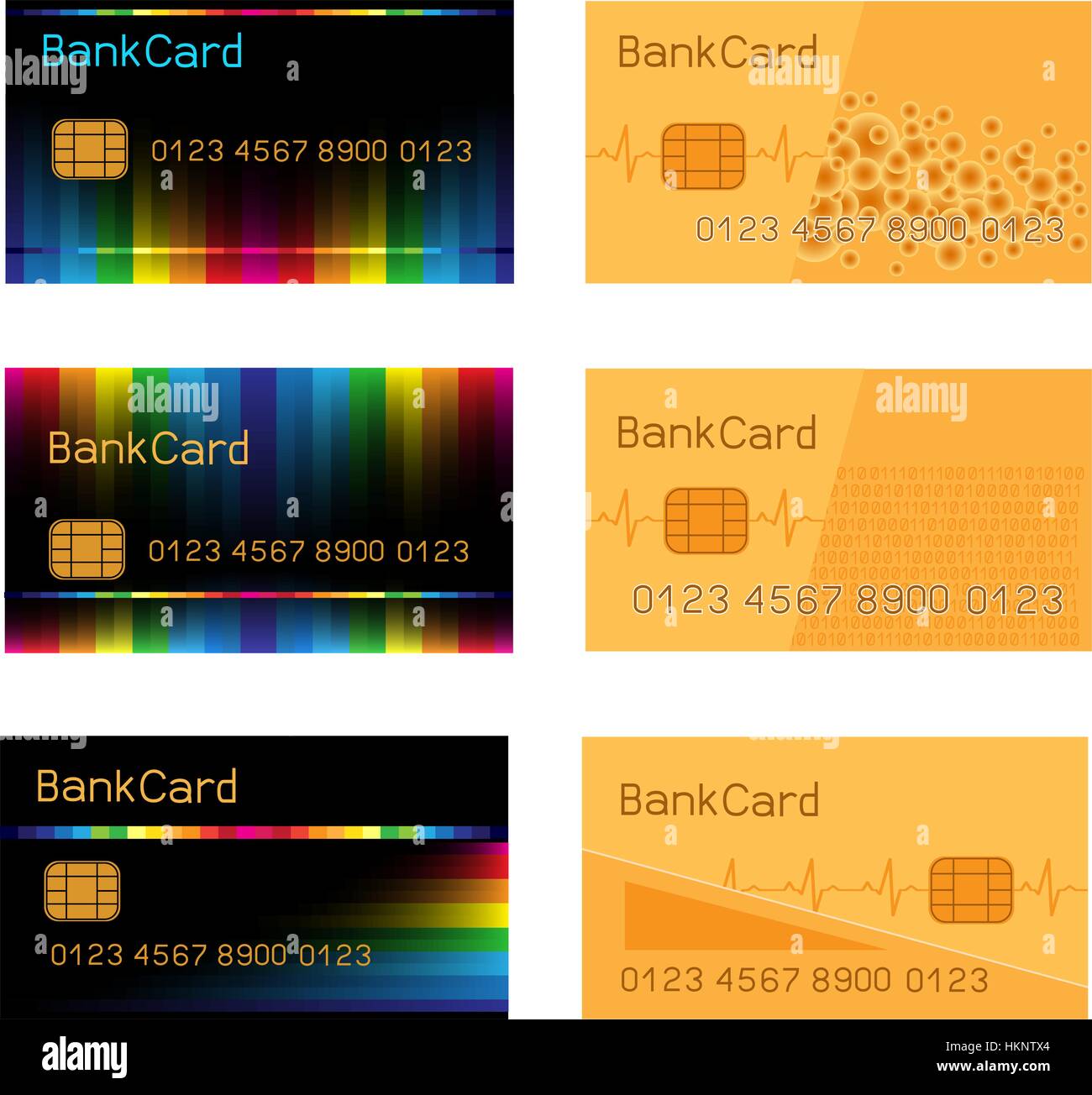 Bank card design set Stock Vector Image & Art - Alamy