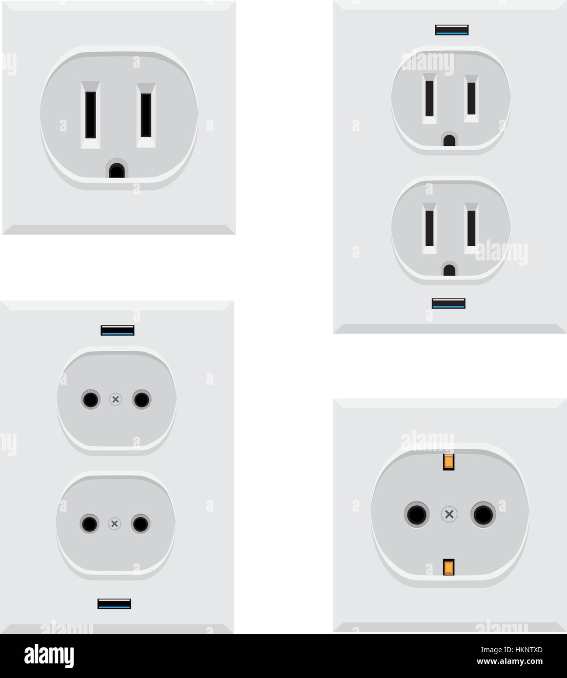 power outlet set Stock Vector Image & Art - Alamy