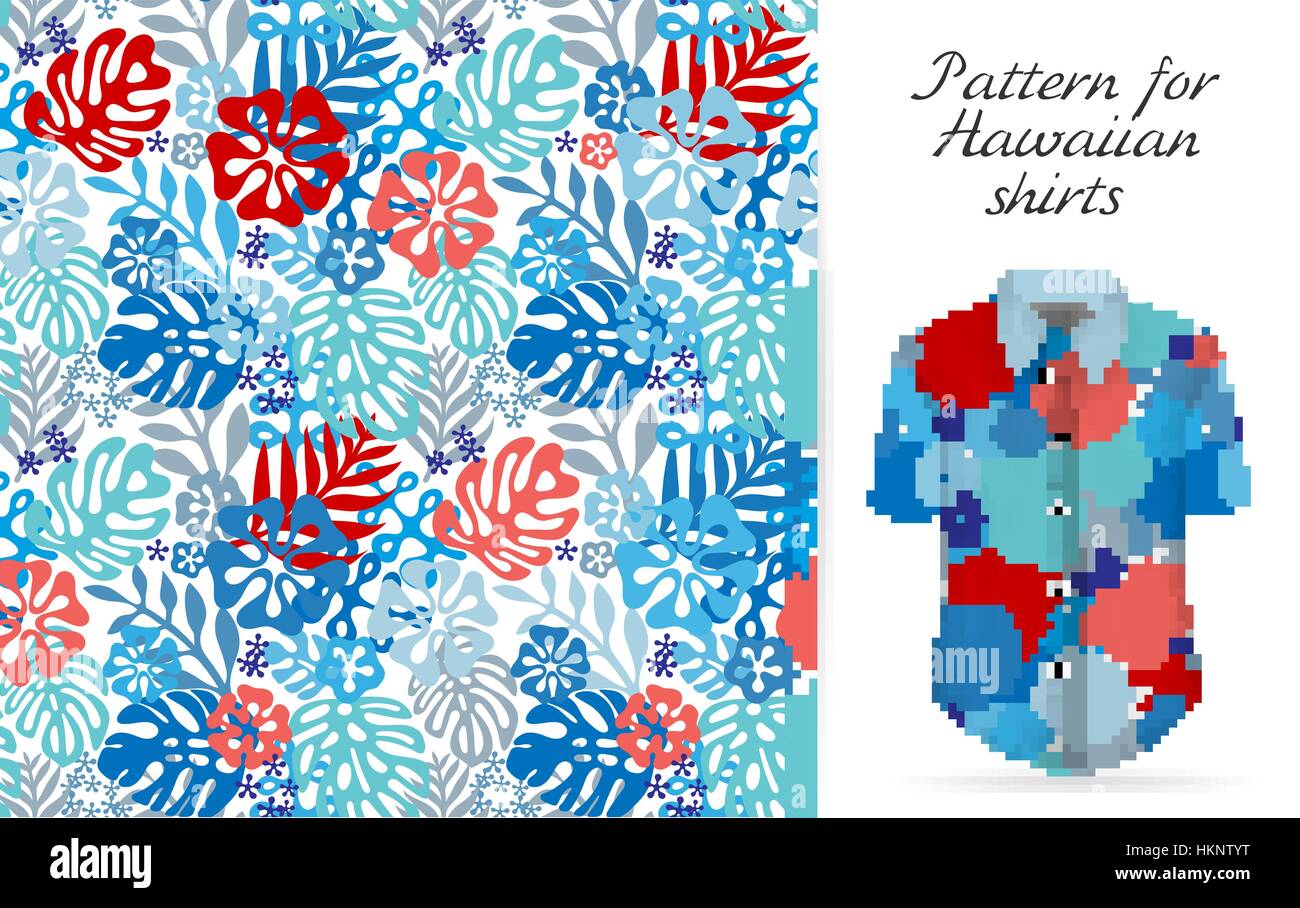 Hawaiian aloha shirt. an icon in a flat style isolated on white ...