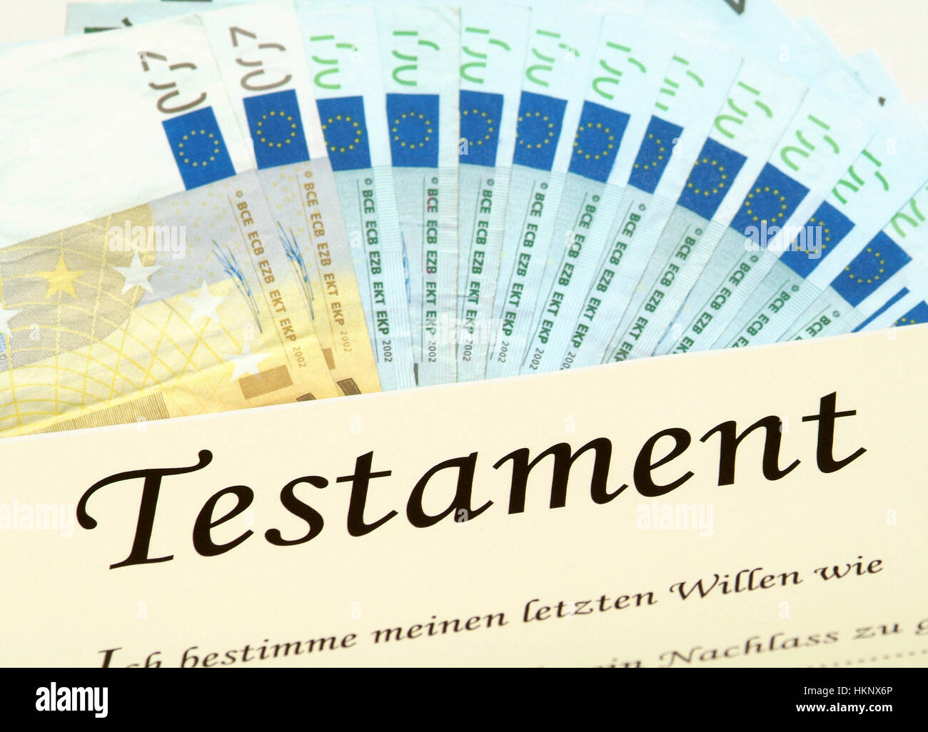 Symbolic for testament Stock Photo - Alamy
