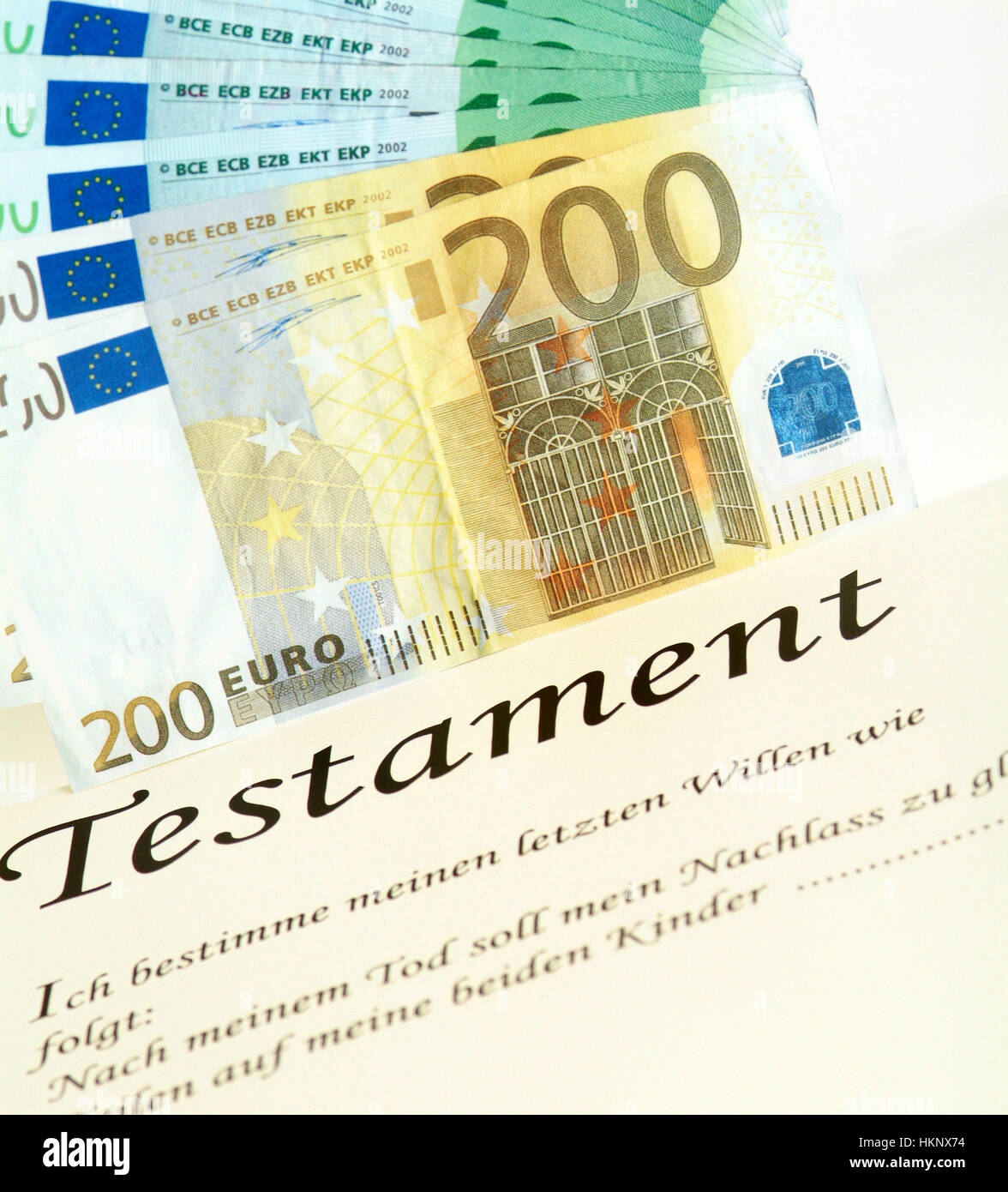 Symbolic for testament Stock Photo - Alamy