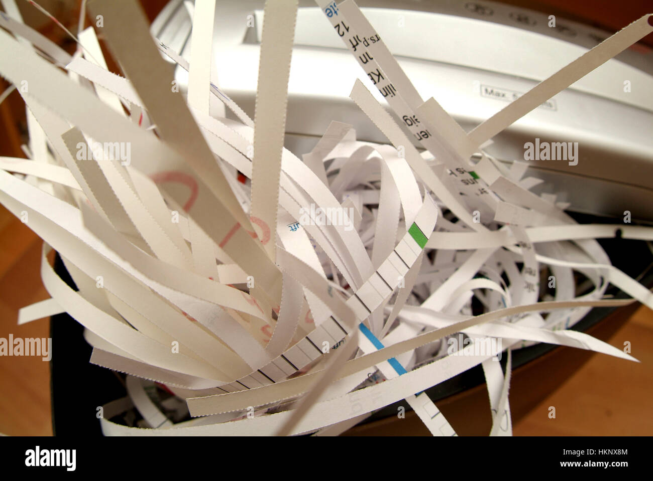 Waste paper stripes Stock Photo - Alamy