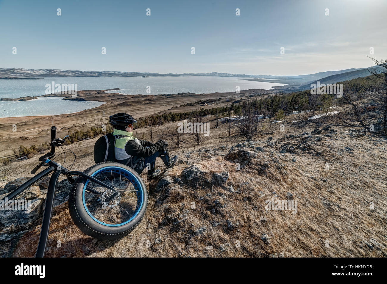 Fatbike. Fat tire bike Stock Photo - Alamy