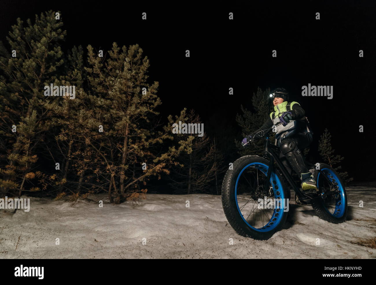 Fatbike. Fat tire bike Stock Photo - Alamy