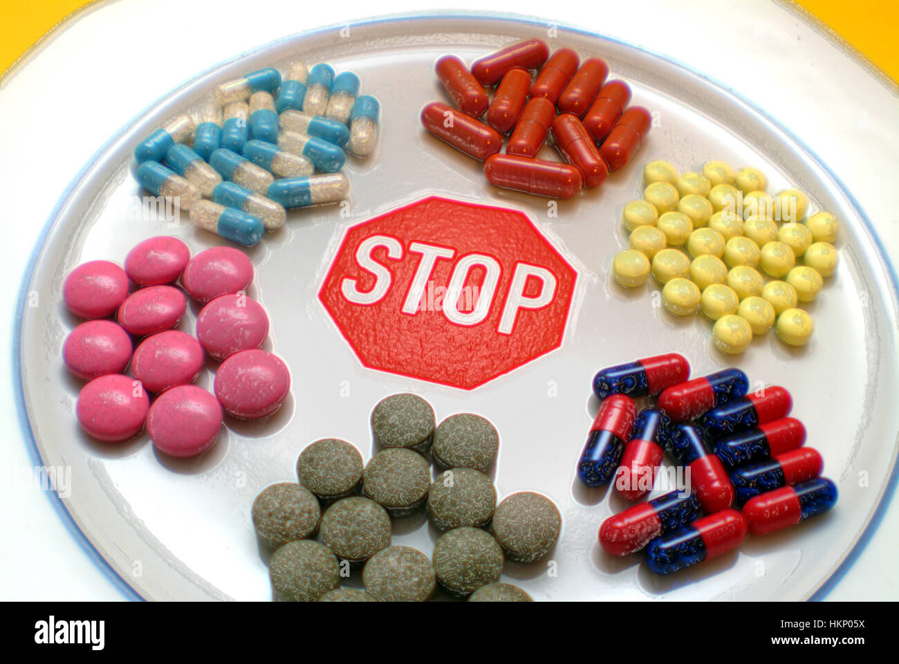 Stop for tablets Stock Photo - Alamy