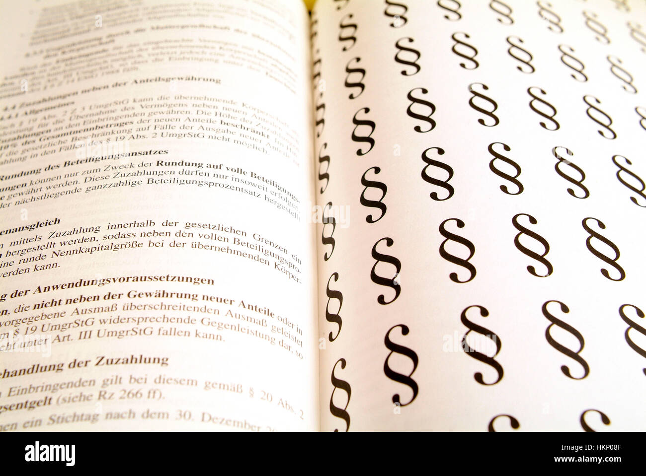 Symbol for statute book Stock Photo - Alamy