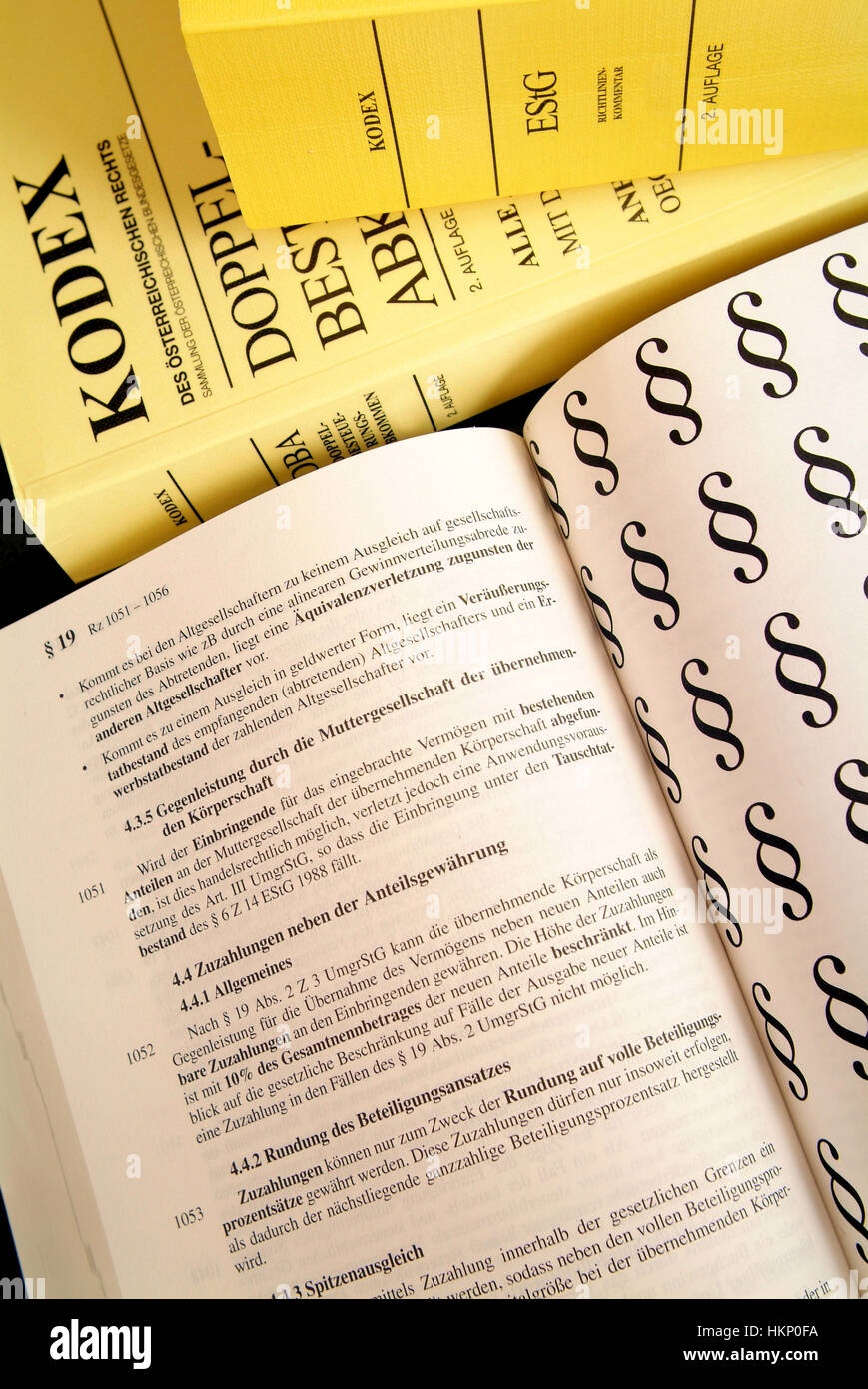 Code of Austrian federal laws Stock Photo - Alamy