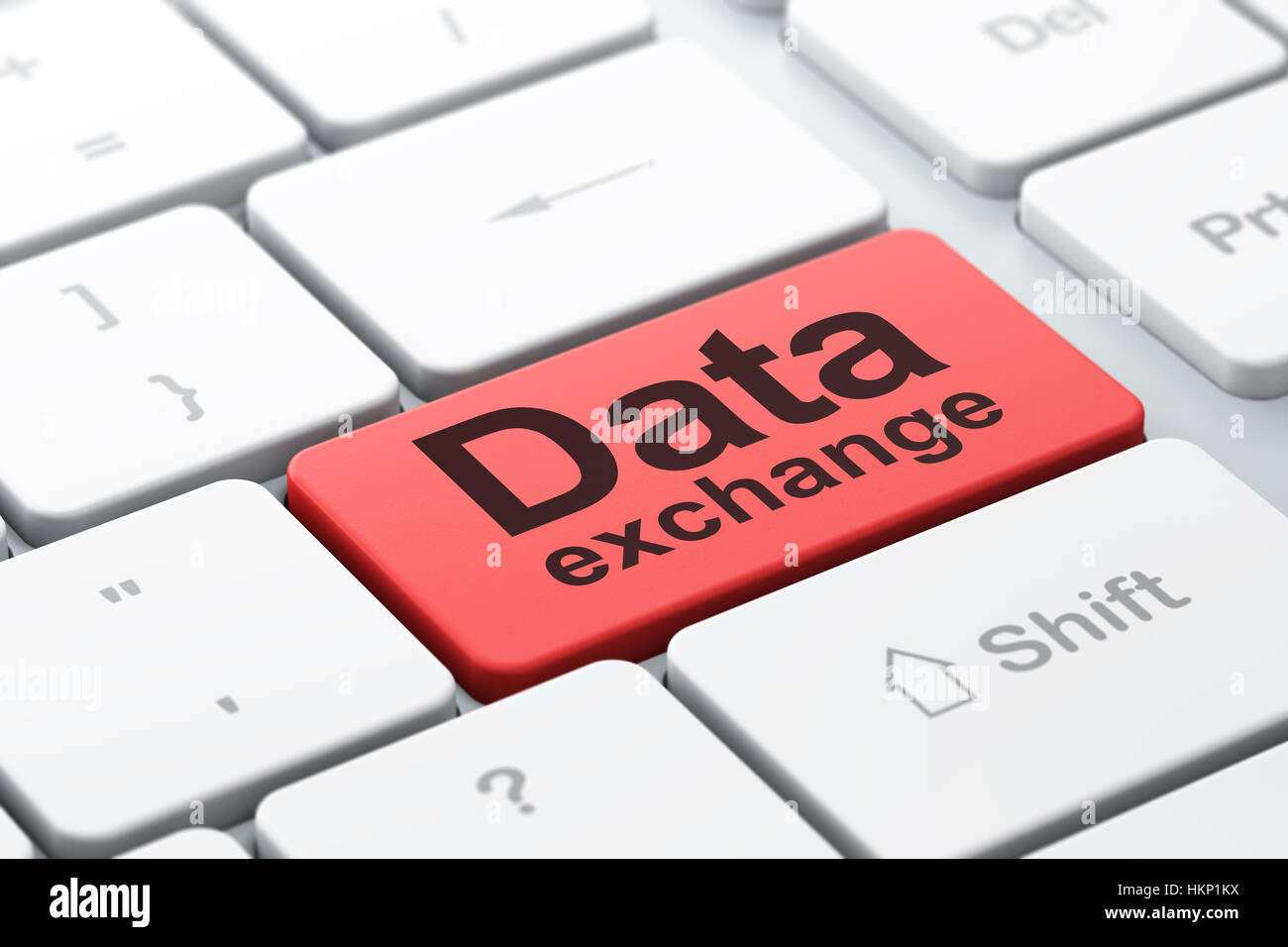 Data concept: Data Exchange on computer keyboard background Stock Photo ...