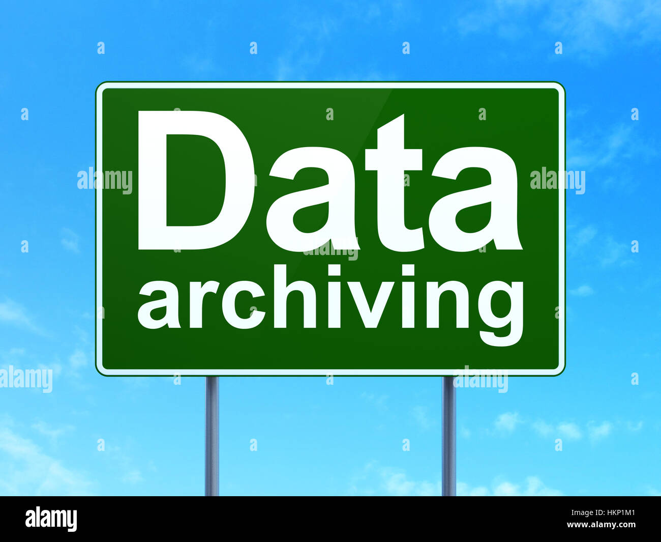 Data concept: Data Archiving on road sign background Stock Photo - Alamy