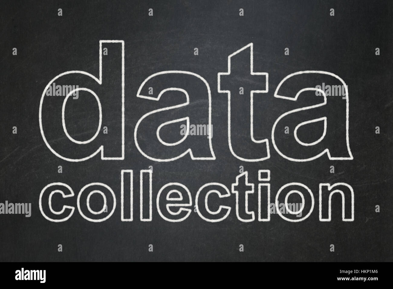 Data concept: Data Collection on chalkboard background Stock Photo - Alamy