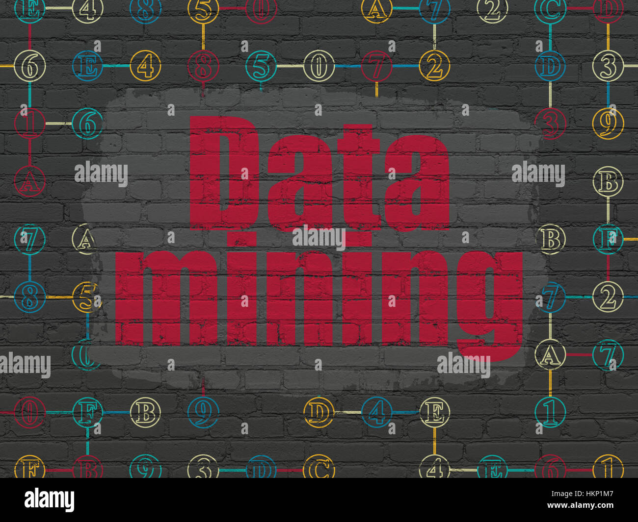 Data concept: Data Mining on wall background Stock Photo - Alamy