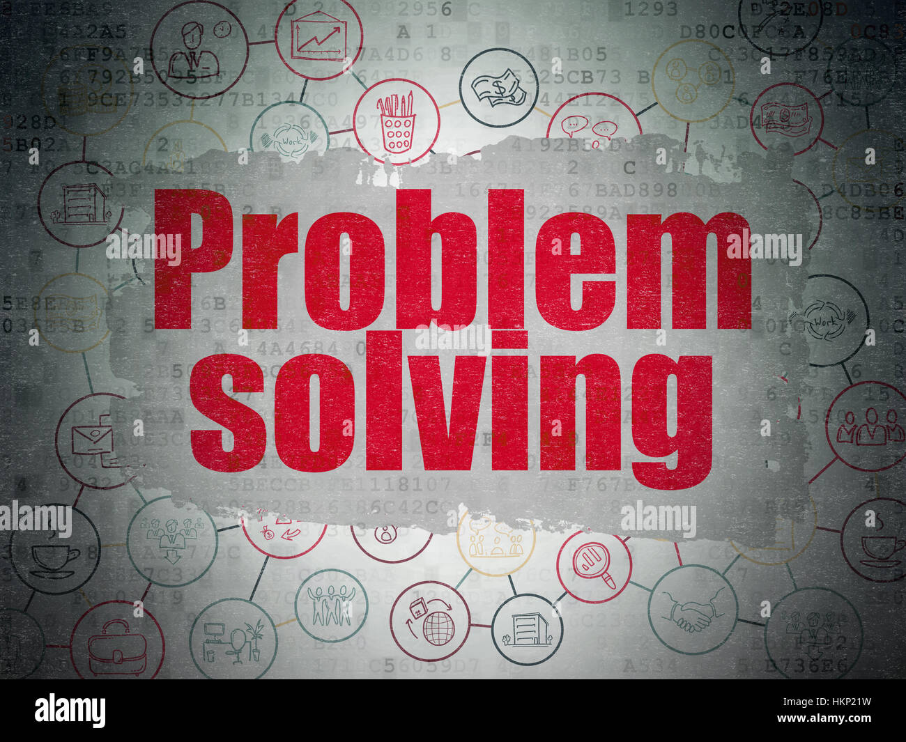 Problem solving concept doodle icons hi-res stock photography and ...