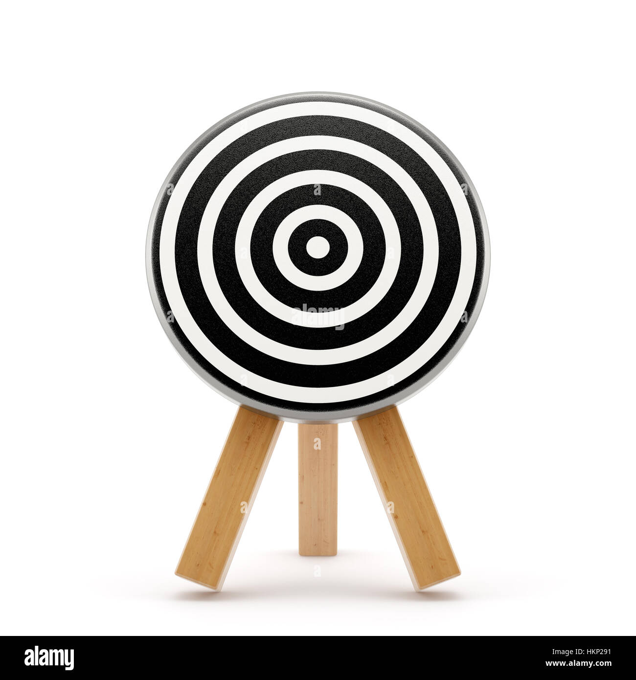 Target board isolated on white background. 3d rendering illustration ...