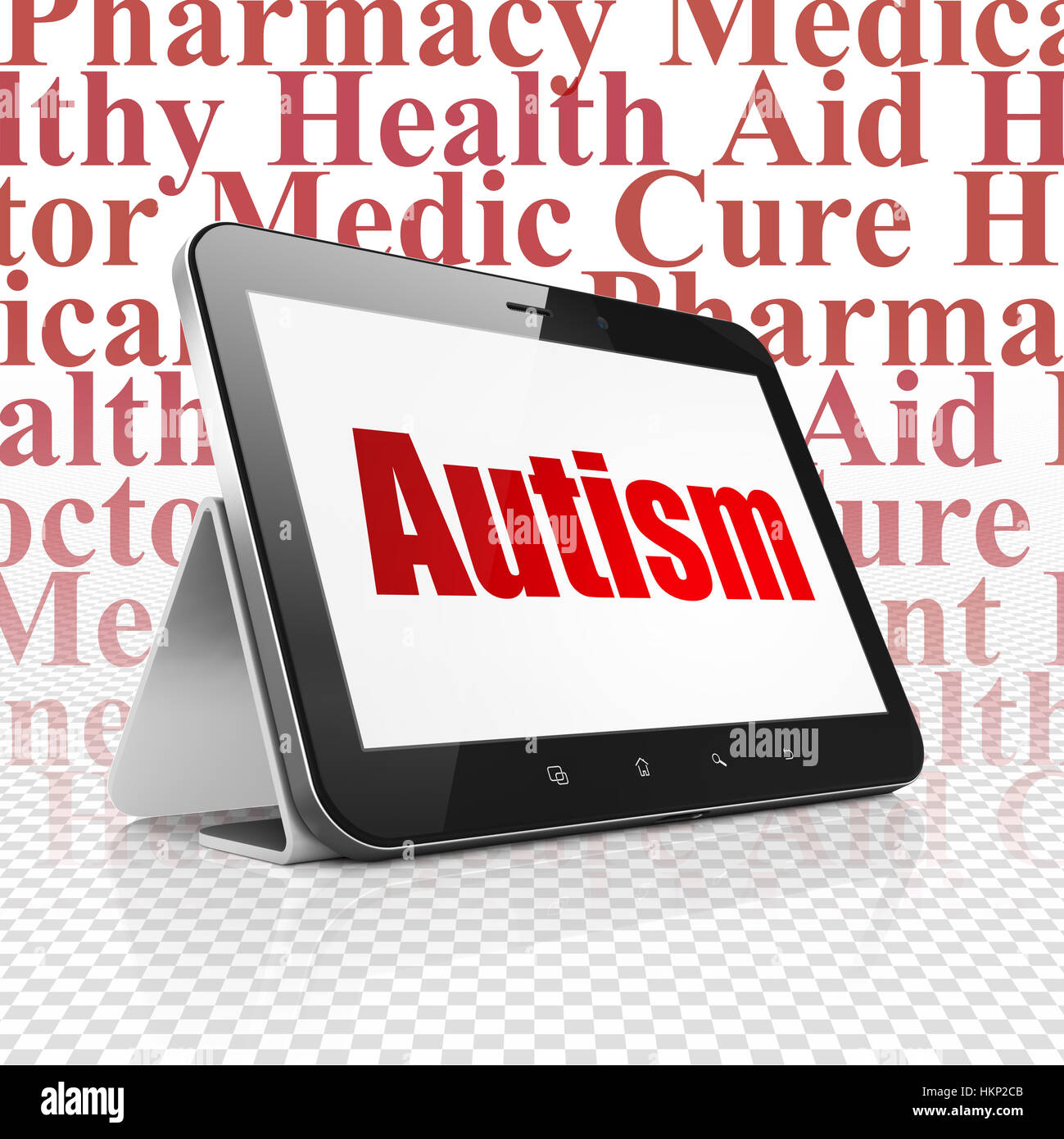 Healthcare concept: Tablet Computer with Autism on display Stock Photo ...
