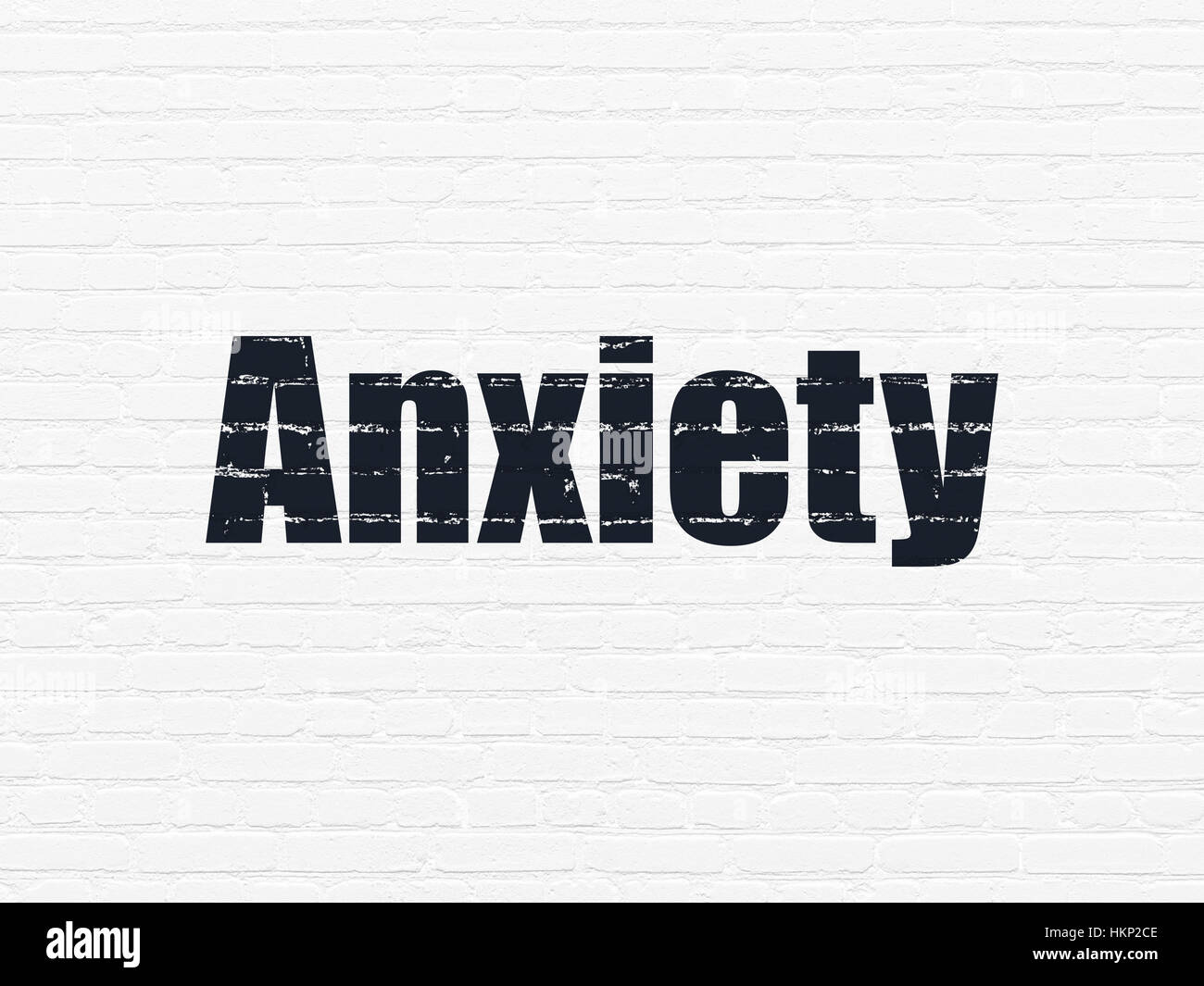 Health concept: Anxiety on wall background Stock Photo - Alamy