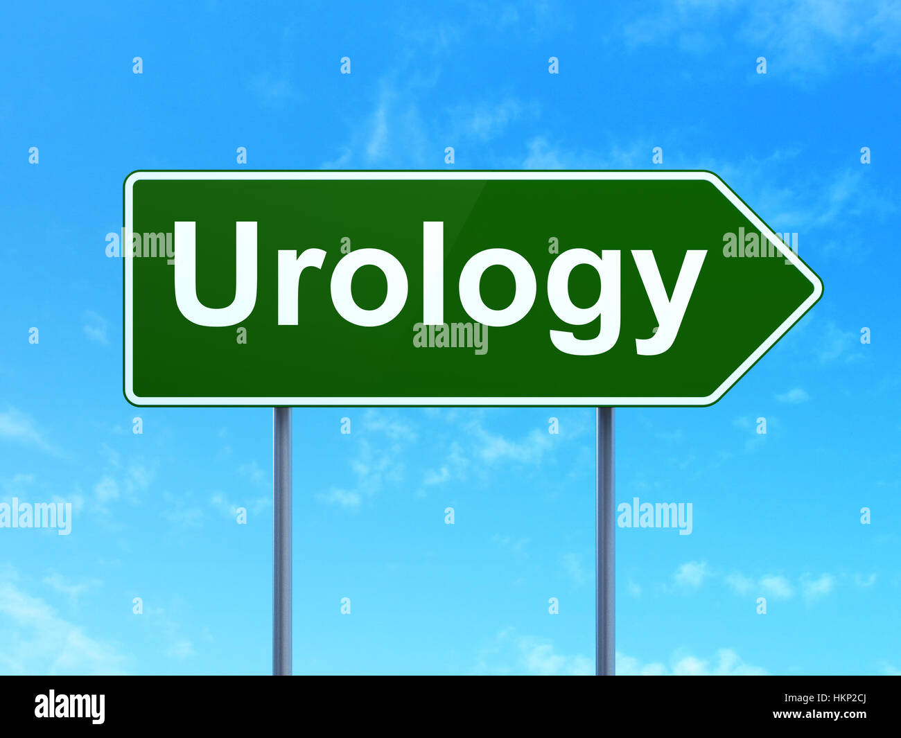 Medicine concept: Urology on road sign background Stock Photo - Alamy