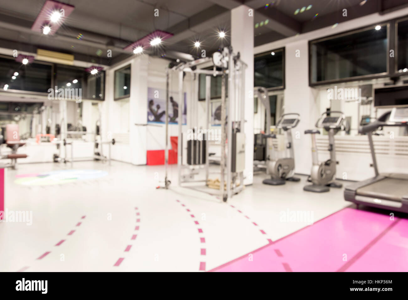 Interior of modern gym Stock Photo - Alamy