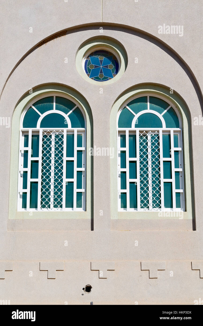 in oman the old ornate window for the mosque Stock Photo - Alamy