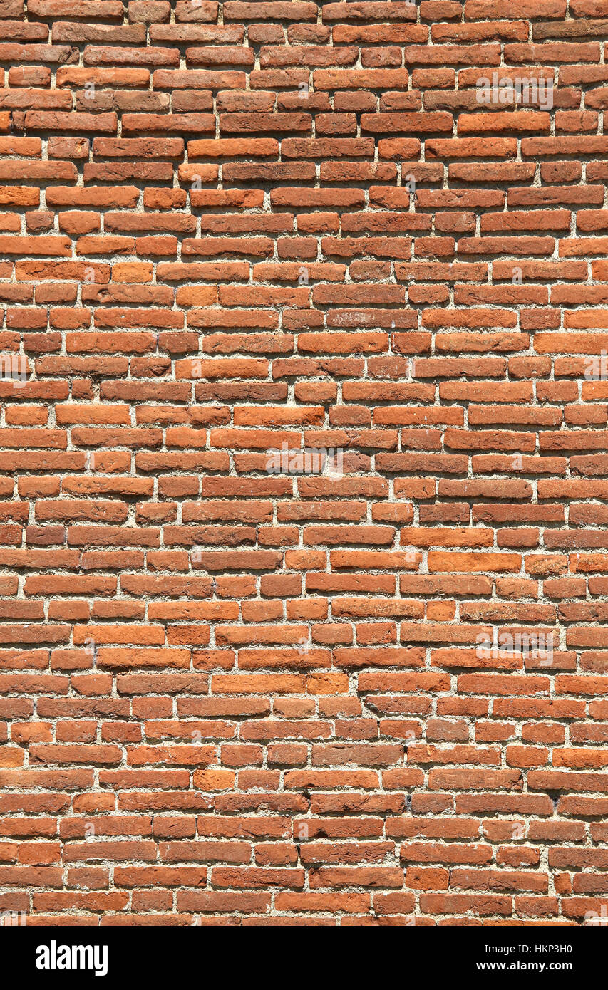rectangular red bricks of an old historic wall Stock Photo - Alamy