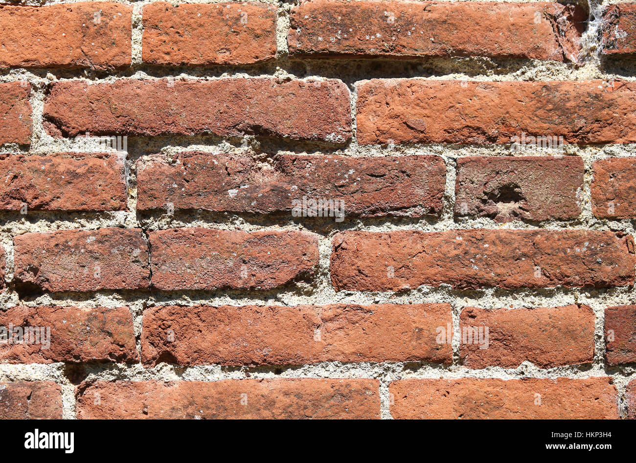 rectangular red bricks of an old historic wall Stock Photo - Alamy