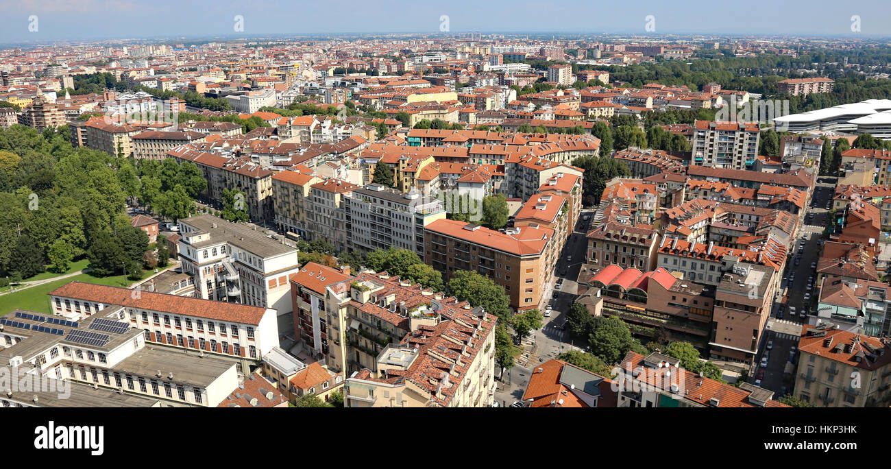 aerial view of a European metropolis with many roofs Stock Photo - Alamy