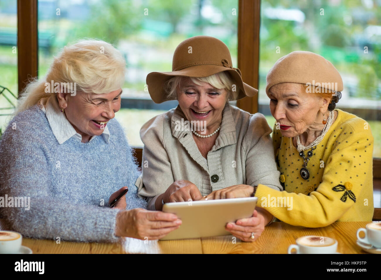 Joyful tablet hi-res stock photography and images - Alamy