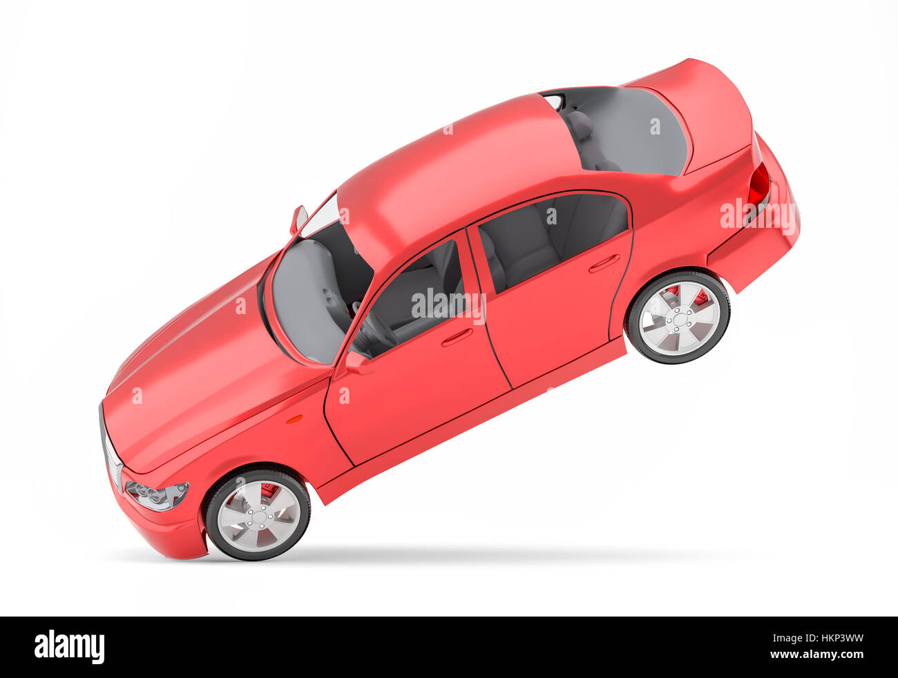 Brandless Generic Red Car Stock Photo - Alamy