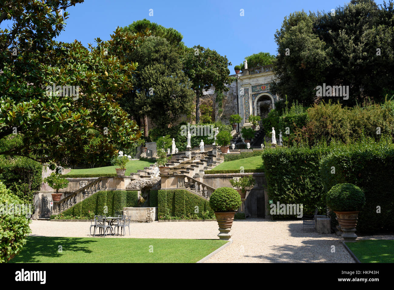 Rome. Italy. Terraced garden of Palazzo Colonna Stock Photo - Alamy