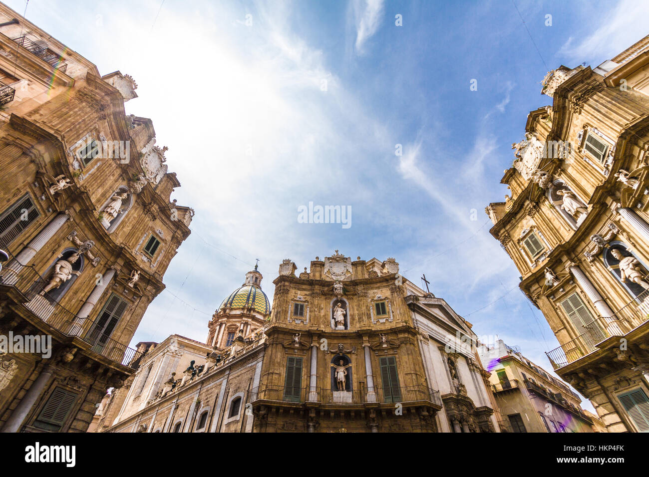 Quattro Canti, (Piazza Vigliena), is a Baroque square in Palermo ...