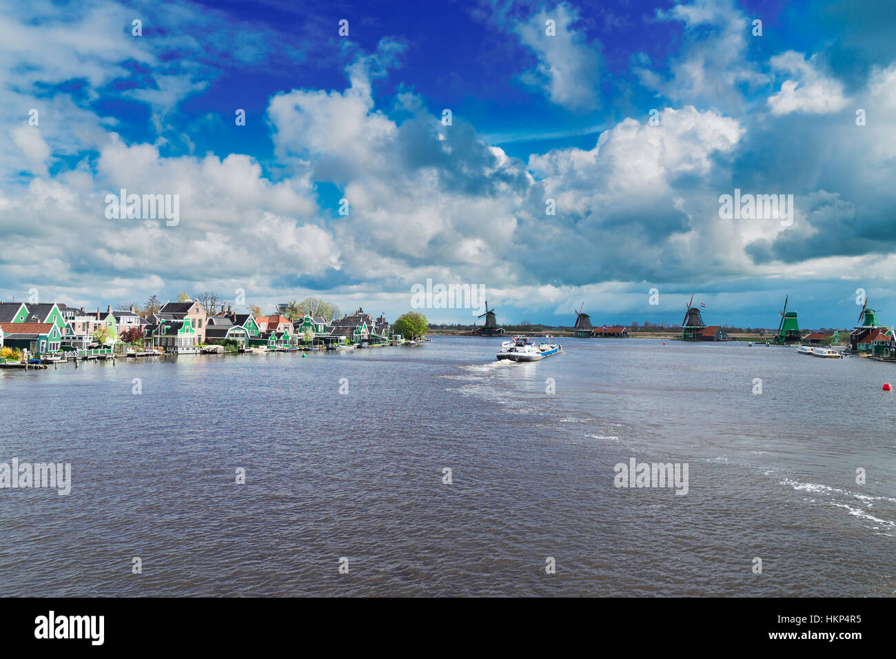 Dutch wind mills Stock Photo - Alamy