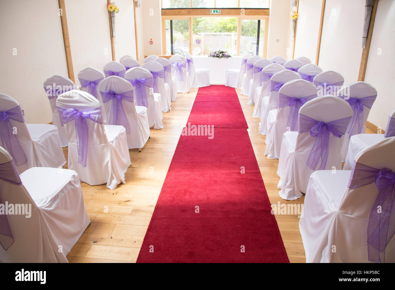 The wedding reception all ready and waiting Stock Photo - Alamy
