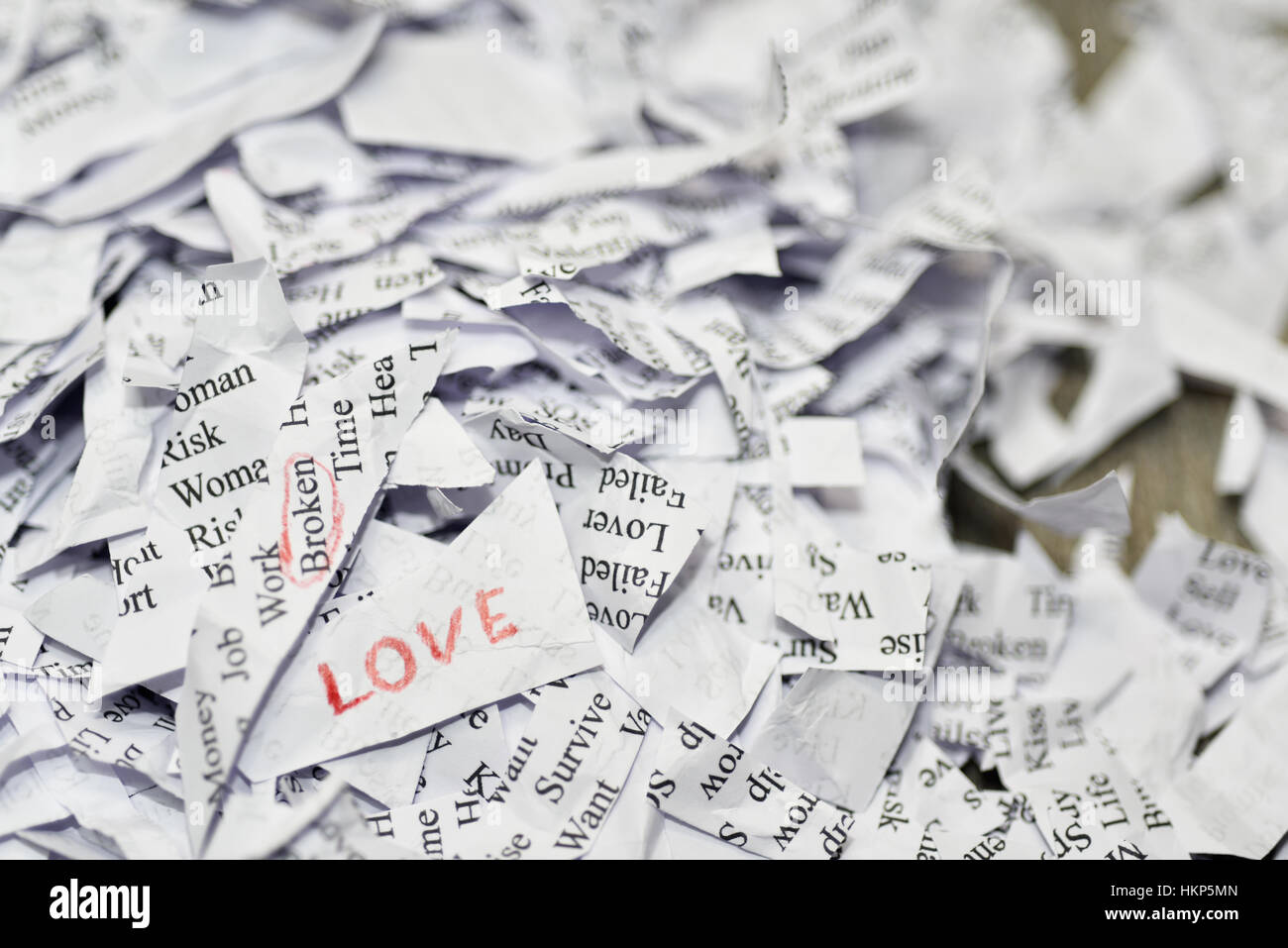 Torn paper pieces falling hi-res stock photography and images - Alamy