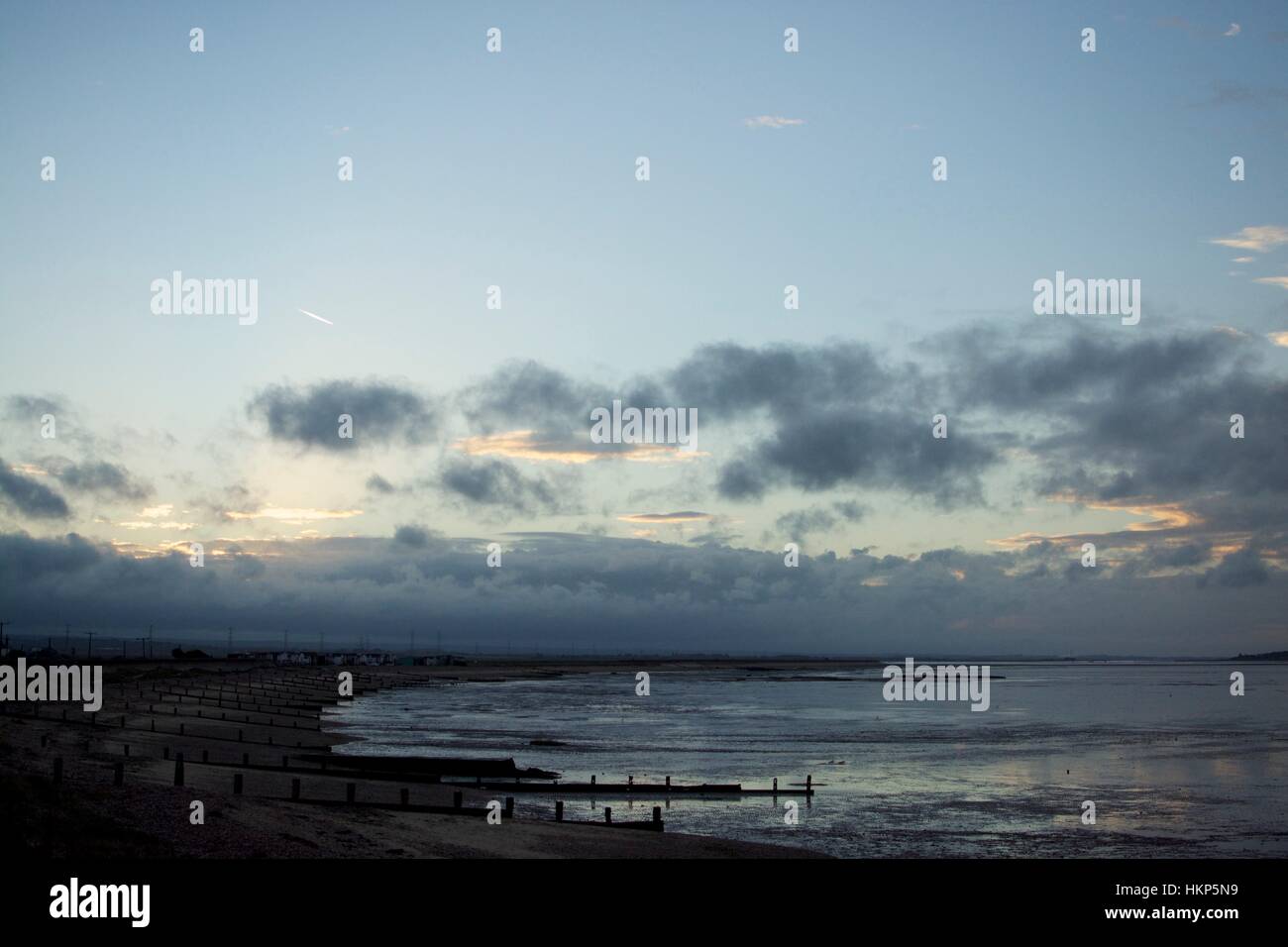 Sea View Sunset Stock Photo - Alamy
