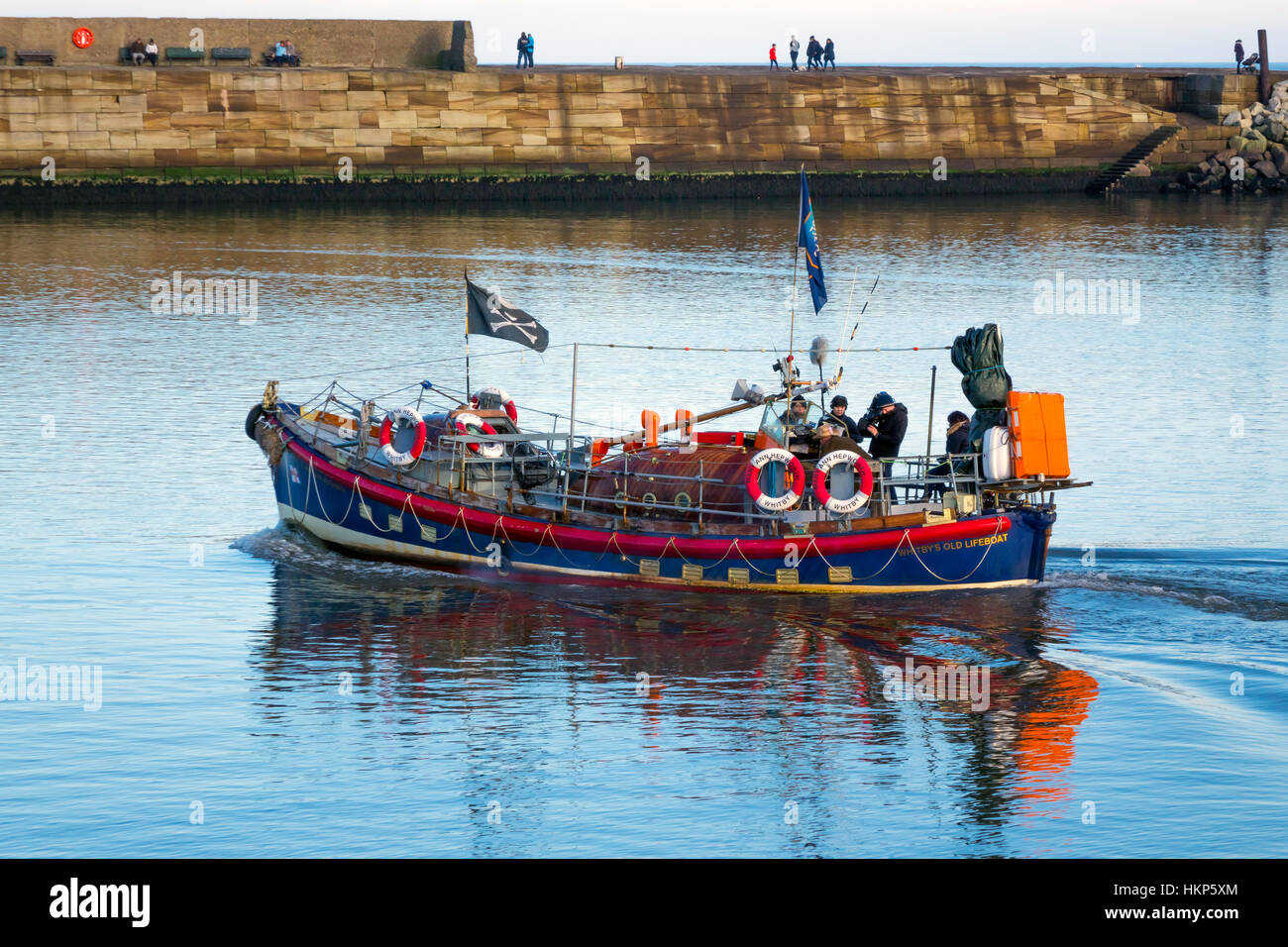 The Old Whitby Lifeboat "Mary Ann Hepworth" on a private charter with ...