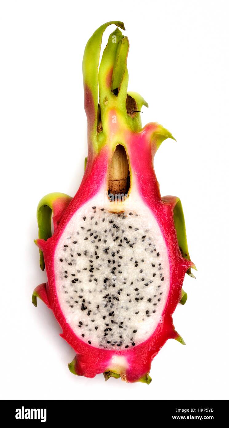 Pitaya Pitahaya blanca white fruit Dragon fruit Stock Photo - Alamy