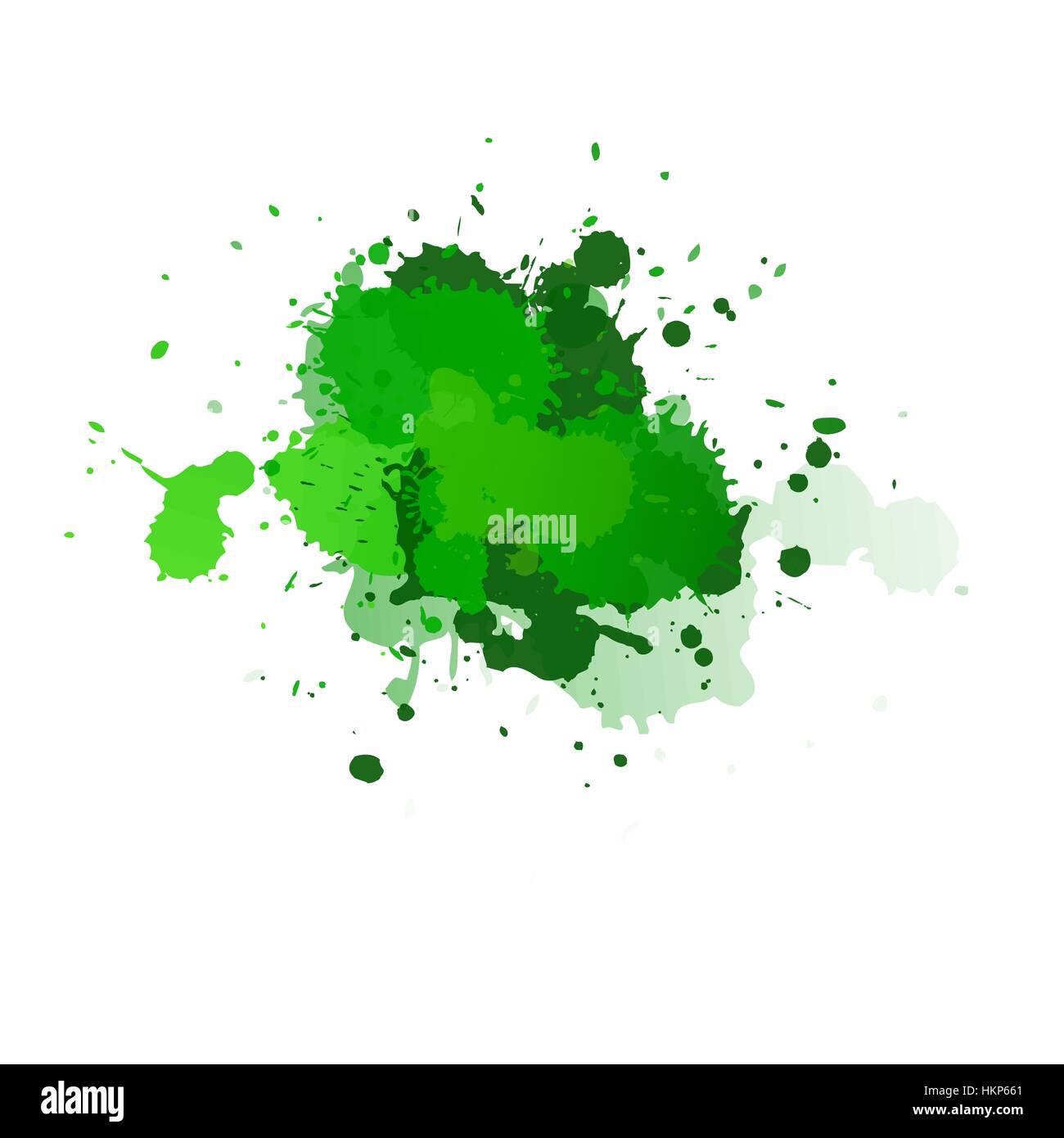 background with Watercolor splash green in vector Stock Vector Image ...