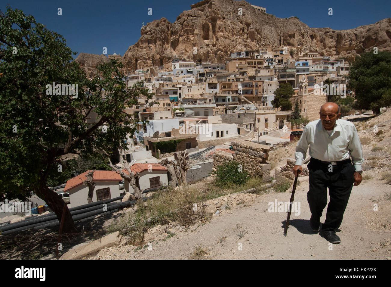 Syrian village of Maalula just outside Damascus Syria Stock Photo - Alamy