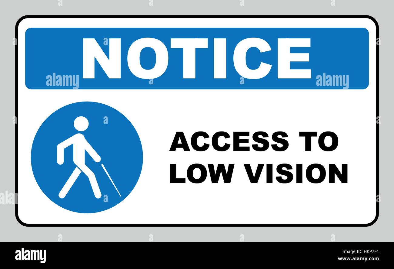 Access to Low Vision symbol. blindness line icon, outline vector logo ...