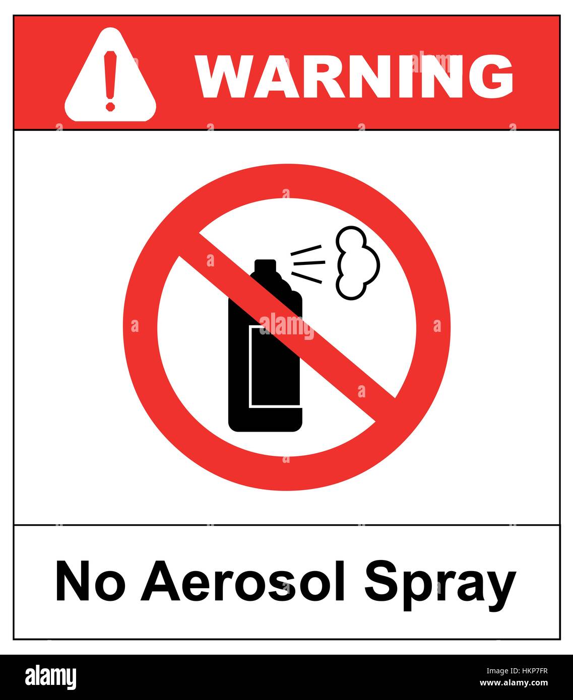 No aerosol spray sign, No alcohol sign vector illustration, red ...