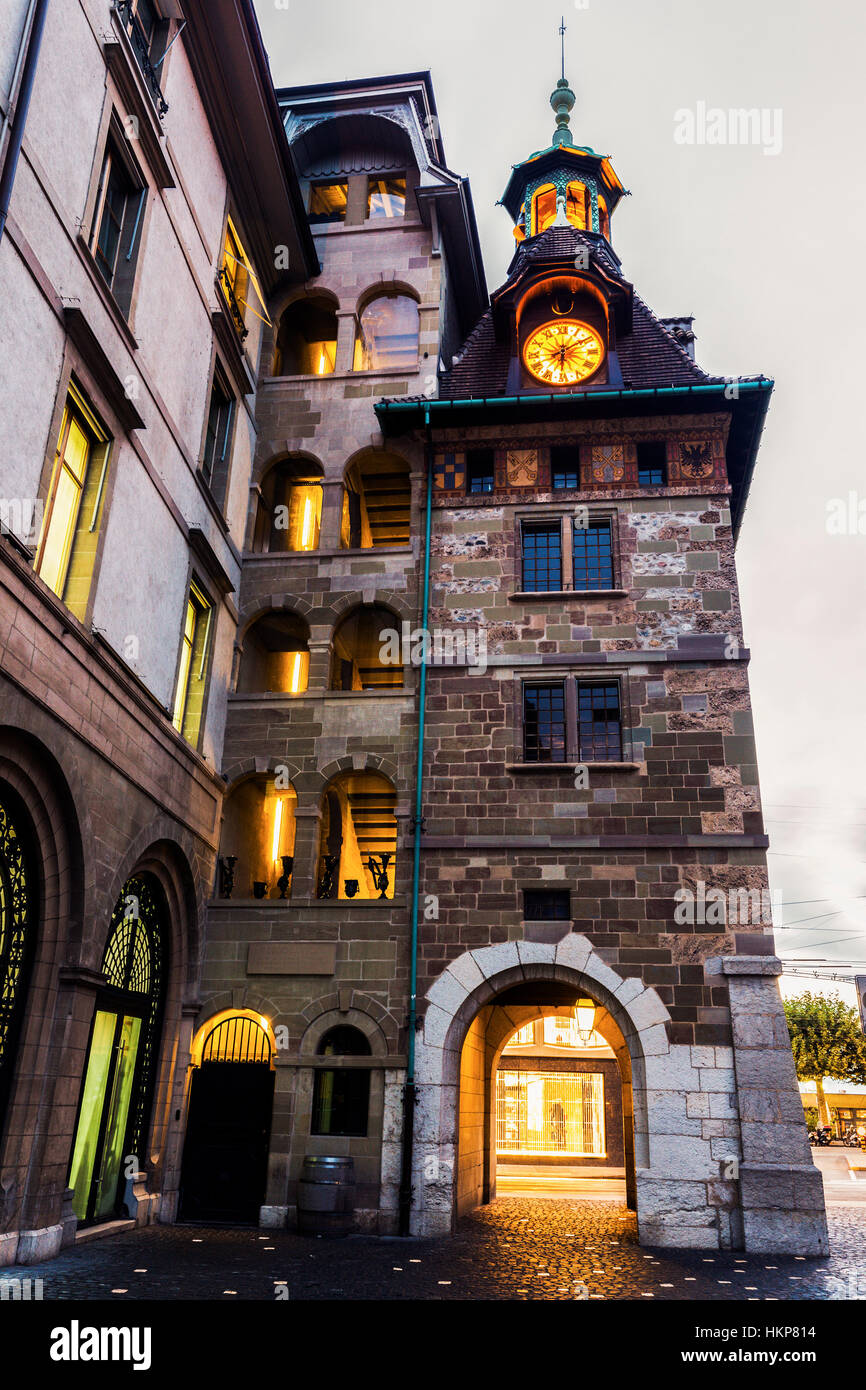 Molard Tower in Geneva. Geneva, Switzerland Stock Photo - Alamy