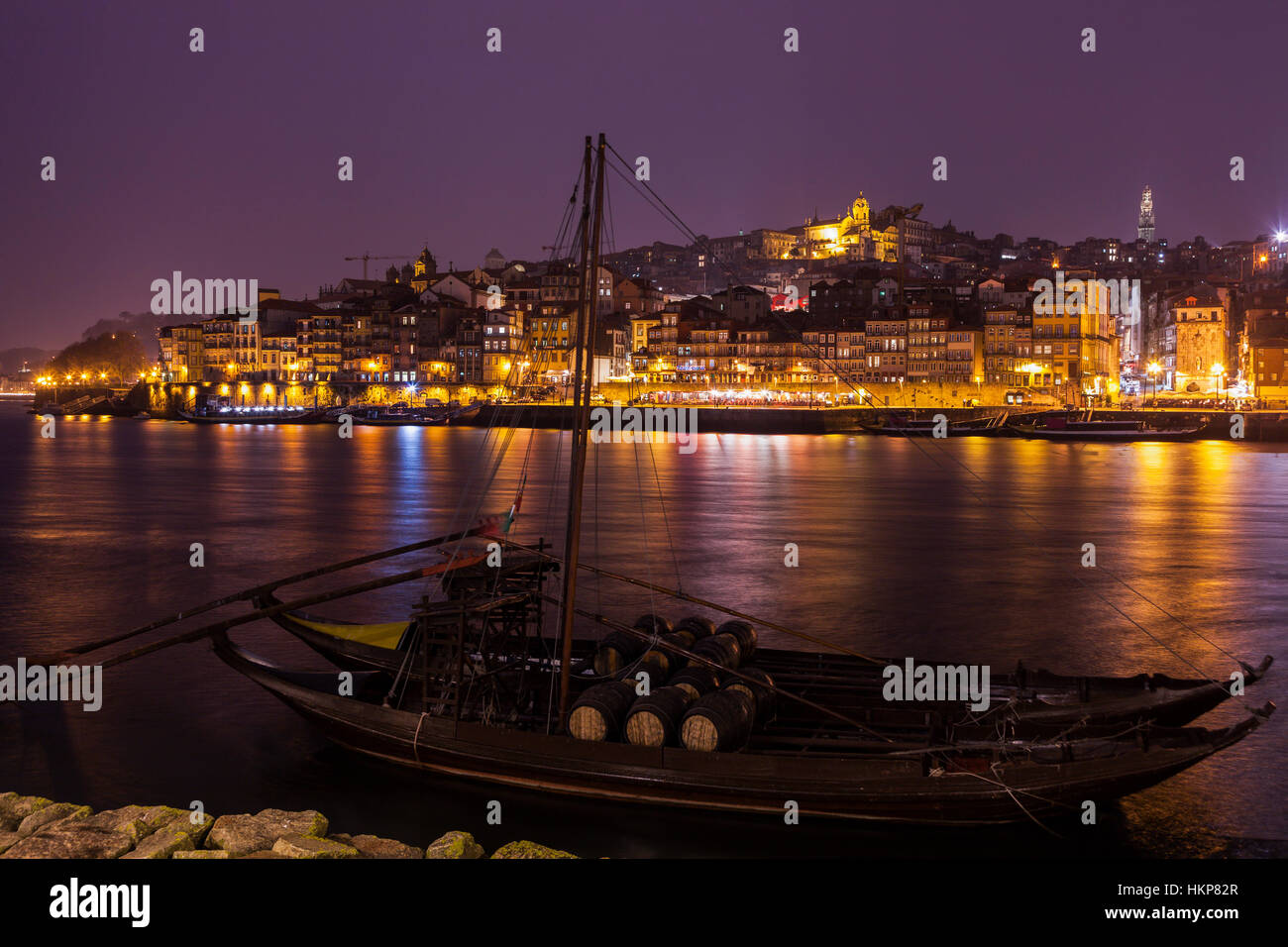 Historic Centre of Porto by Douro River. Porto, Norte, Portugal Stock ...