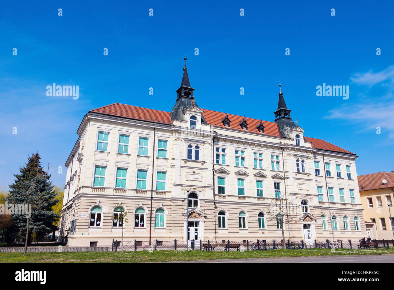 Old architecture of Breclav. Breclav, South Moravia, Czech Republic ...